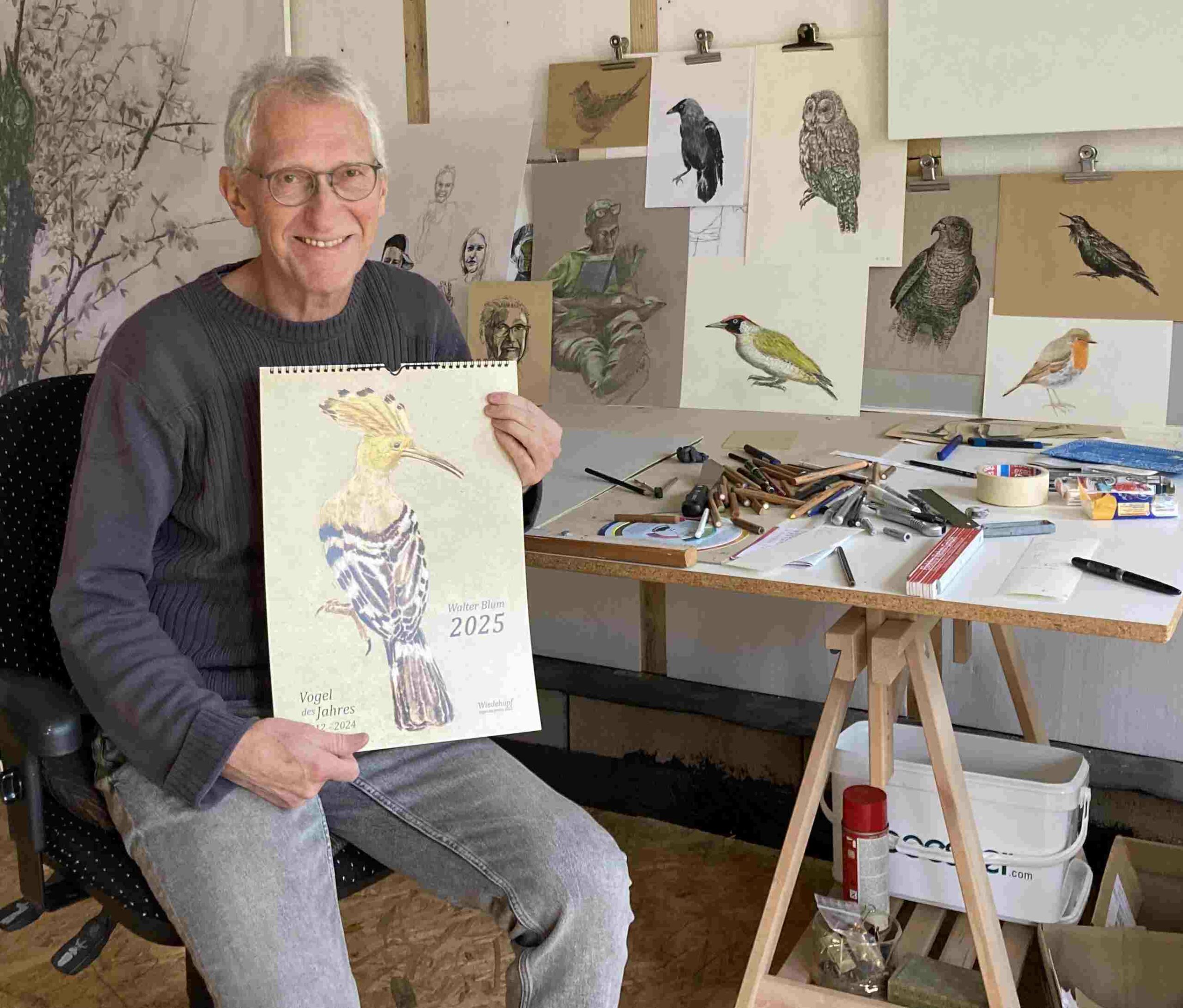 Der Kunstkalender 2025 von Walter Blum - dieBildschirmzeitung